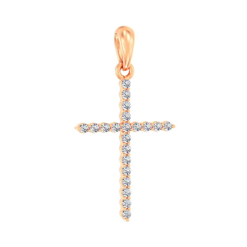 Золотий хрестик з діамантами (арт. П011192020). купити в інтернет ...